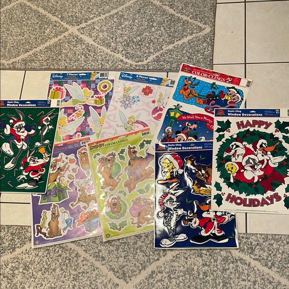 Disney | Holiday | Vintage Looney Tunes Disney Static Cling Window ...